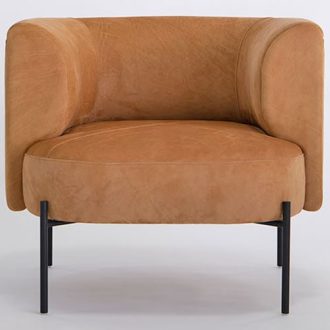 Capper Lounge Chair With Metal Legs - Property Furniture