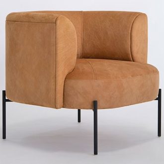 Capper Lounge Chair With Metal Legs - Property Furniture
