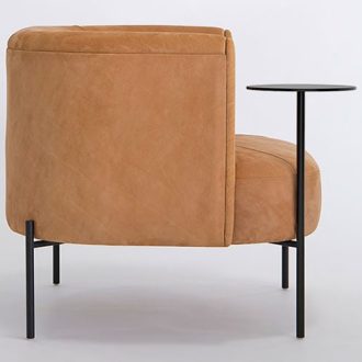 Capper Lounge Chair With Metal Legs - Property Furniture